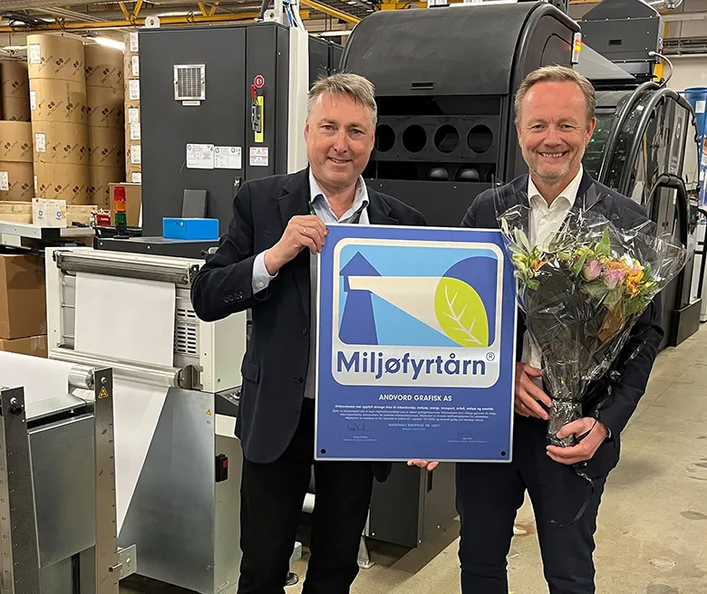 Miljøfyrtårnsertifisering - Mediehuset Andvord